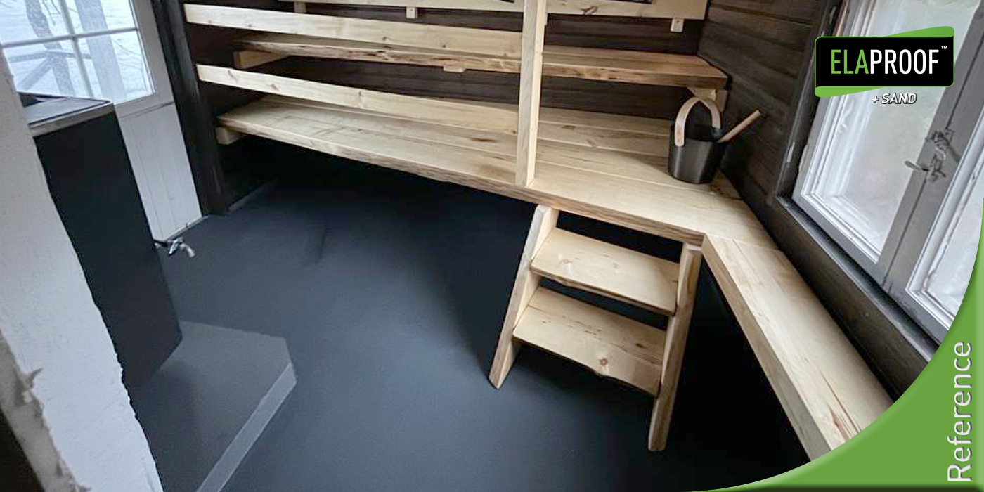 The plinth and floor of the beach sauna | Tuulos - Elaproof